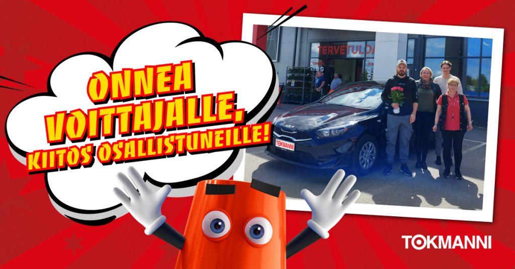 ”Kyllä uusi on aina uusi” – Tokmannin vuoden 2023 autoarvonnan voittaja ...