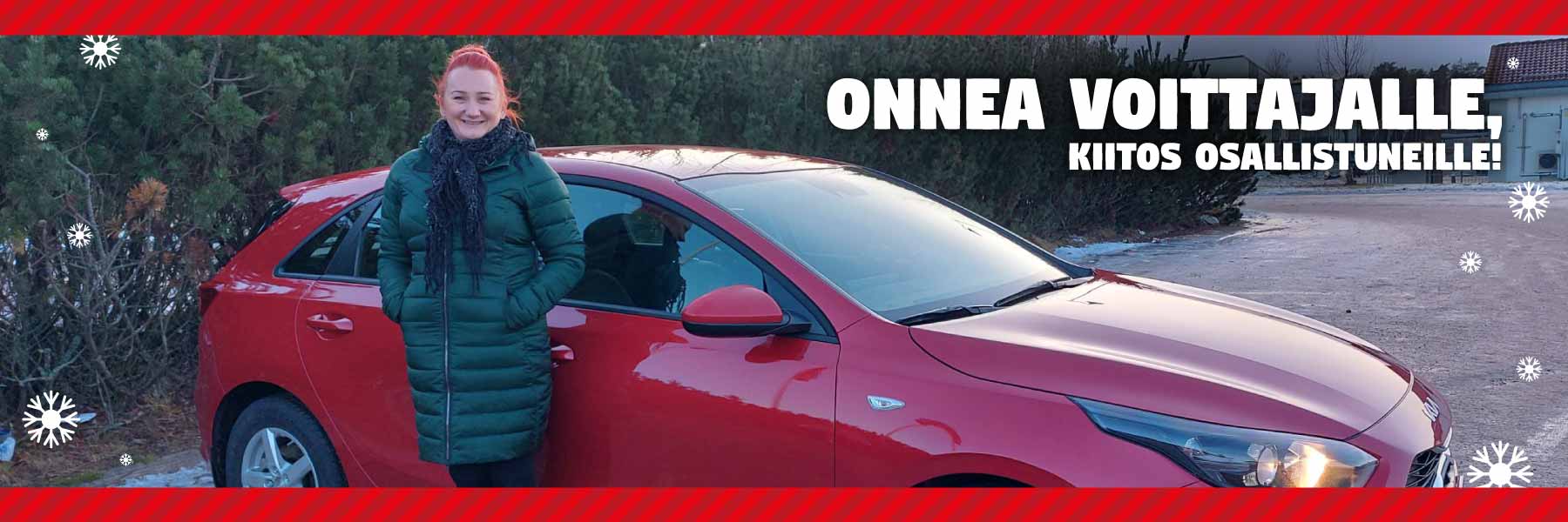 Tokmannin Joulurekkakiertueen autoarvonnan voittaja sai Kia Ceed ...